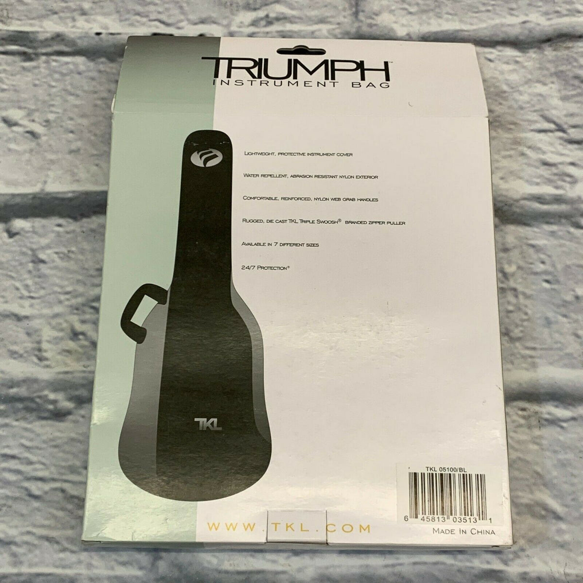 TKL Triumph Instrument Bag for Standard Size Guitar 5100, Nylon Exteri ...